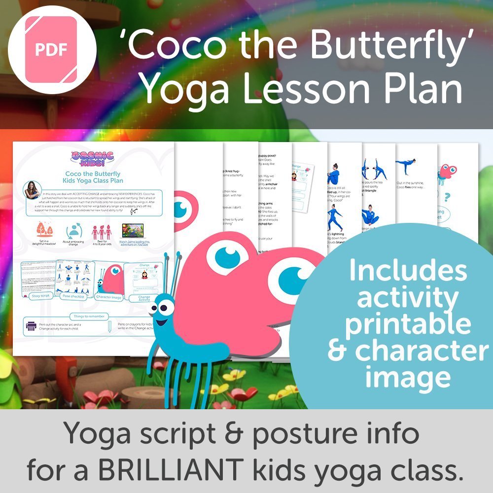 Coco the Butterfly Kids Yoga Class Plan – NEW STYLE! - Cosmic Kids Yoga